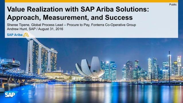 Value Realization with SAP Ariba Solutions Approach, Measurement, and ...