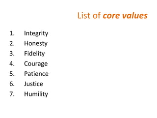 Values | PPT
