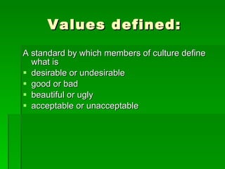 Values | PPT
