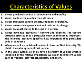 Values - Organisational Behaviour | PPTX