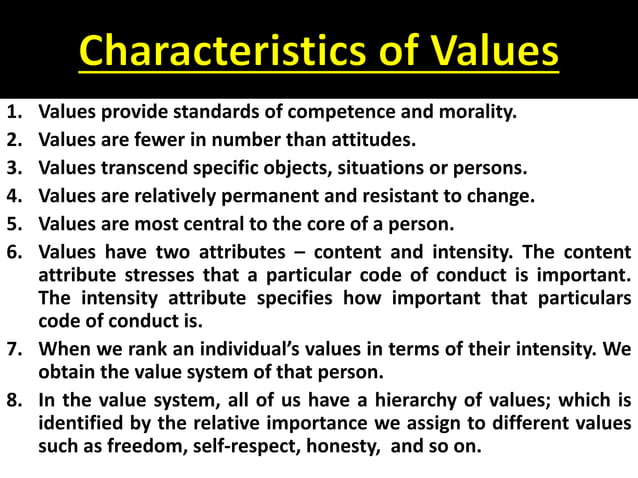 Values - Organisational Behaviour | PPTX | Business | Business and Finance