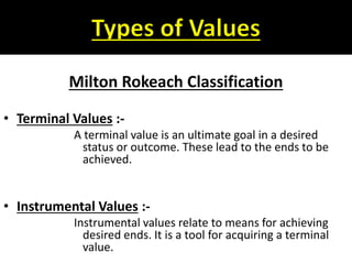Values - Organisational Behaviour | PPTX