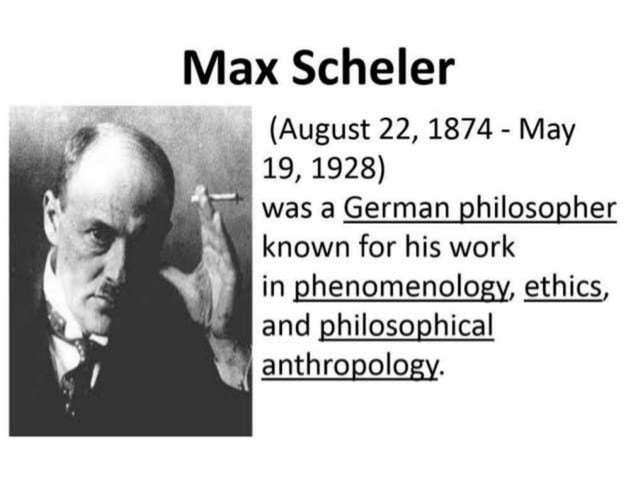 Max Scheler's Hierarchy of Values Max Scheler's Hierarchy of Values