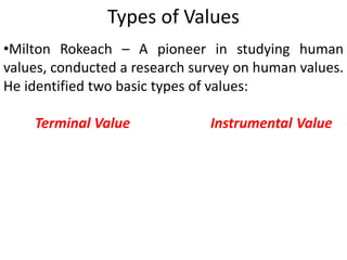 Organizational Behaviours : Values | PDF