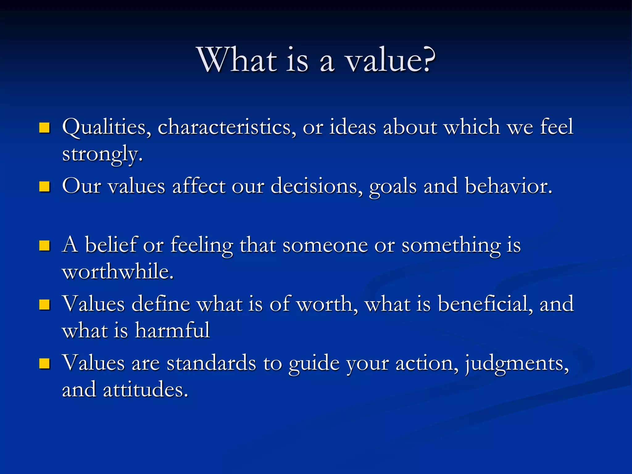 Why values are important | PPT