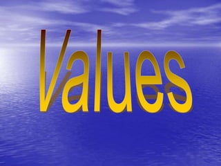 Why values are important | PPT