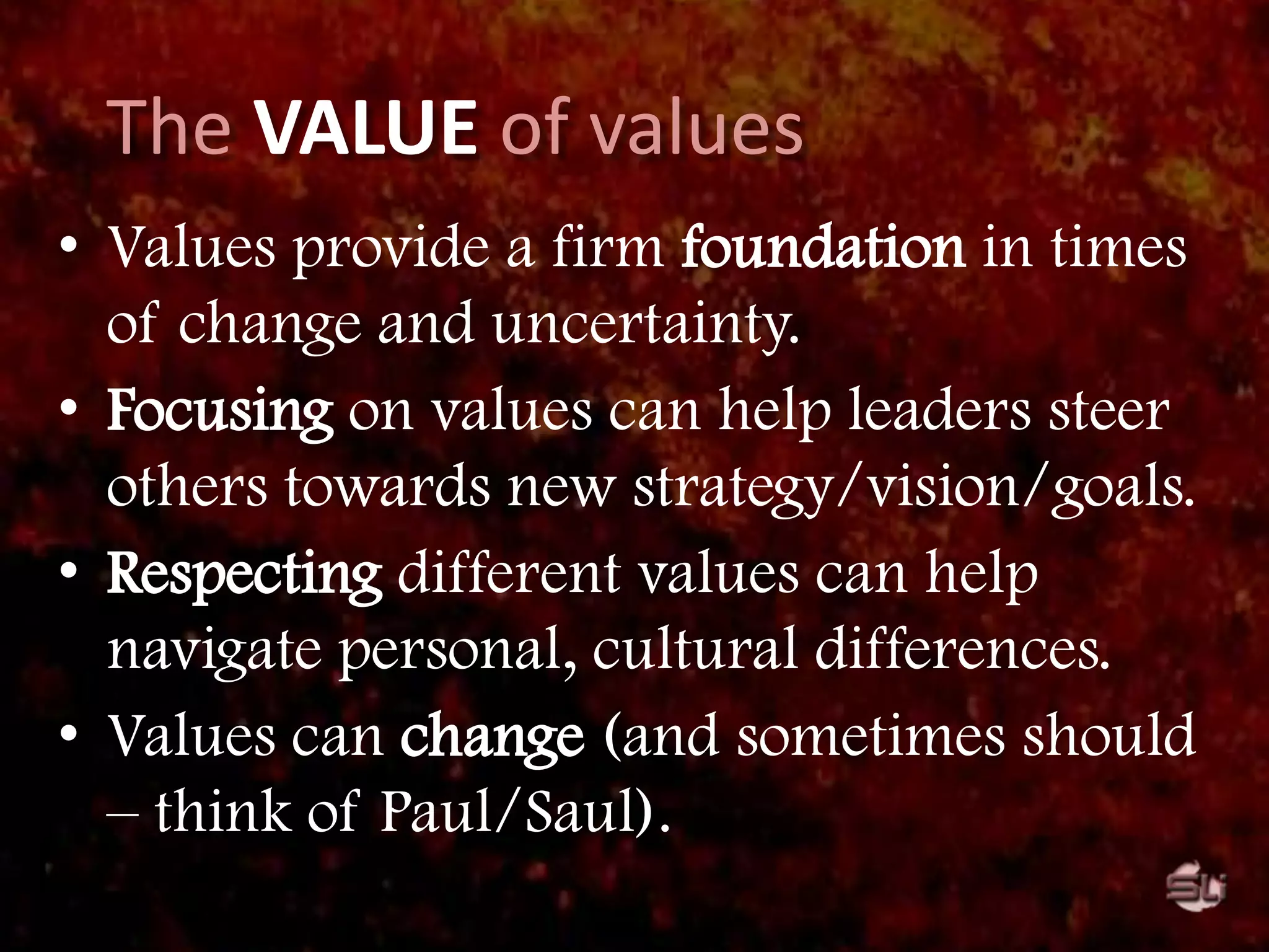 Values Based Leadership | PPTX