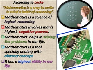 Values inculcated by Mathematics | PPT