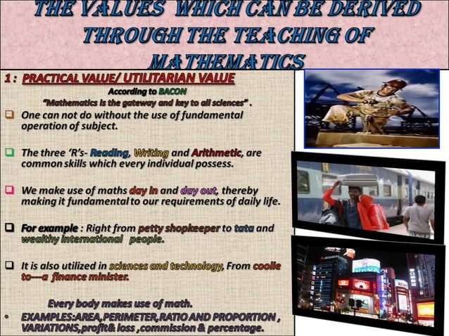 Values inculcated by Mathematics | PPT