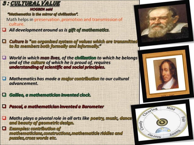 Values inculcated by Mathematics | PPT