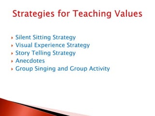 Strategies for Developing Values | PPTX