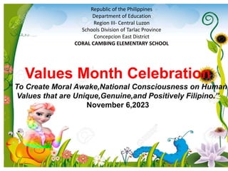 VALUES-MONTH-CELEBRATIONs.y.2023.pptx... | PPTX