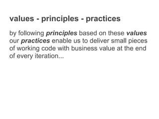 Software Development - values principles-practices | PPT