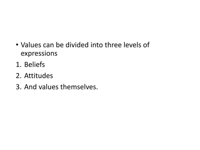 Values ,beliefs and attitude | PPTX | Family and Relationships
