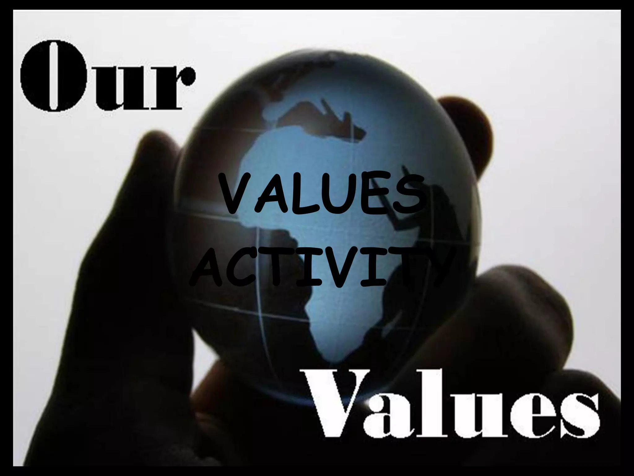Values activity | PPT