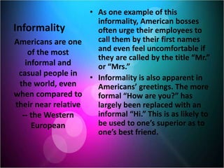 Values Americans live by | PPT