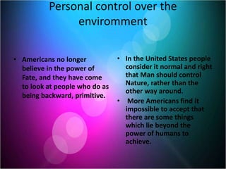 Values Americans live by | PPTX