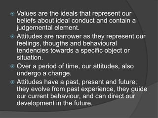 Values and attitudes | PPT