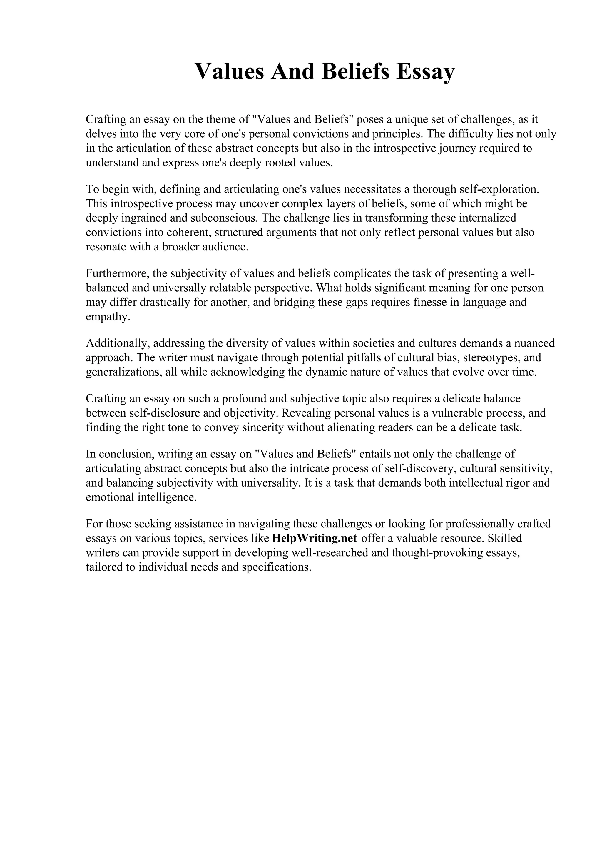 Values And Beliefs Essay.pdf