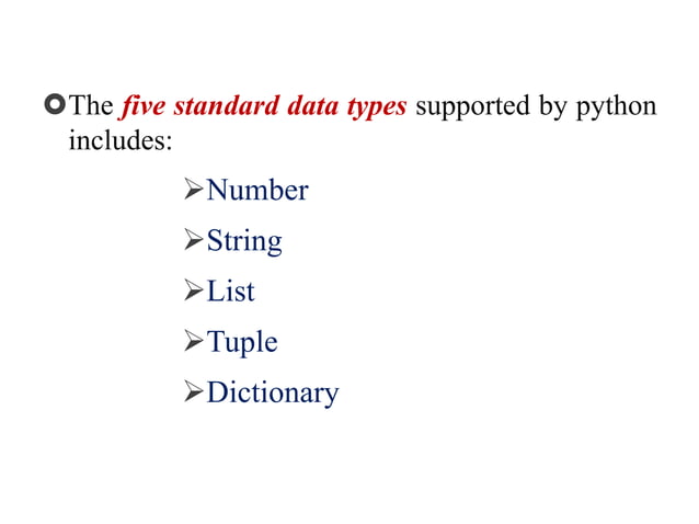 Values and Data types in python | PPTX