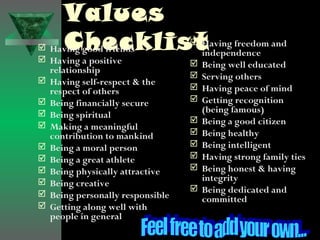 Values and ethics | PPT