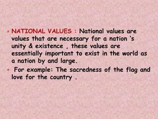 Social values and Value Education ( Human values and Value education ...