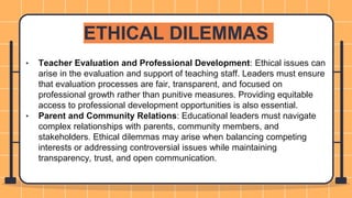 VALUES AND ETHICS in Educational Administration PHD | PPTX