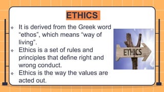 VALUES AND ETHICS in Educational Administration PHD | PPTX