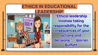 VALUES AND ETHICS in Educational Administration PHD | PPTX