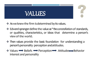 Values and ethics ppt | PPTX
