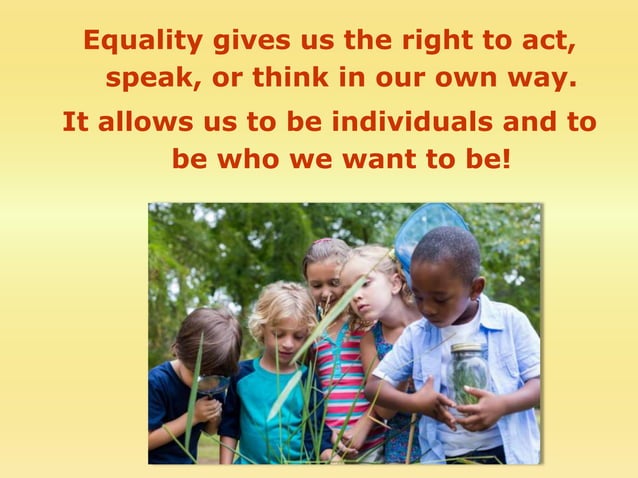 Values Assembly - Equality | PPTX | Education