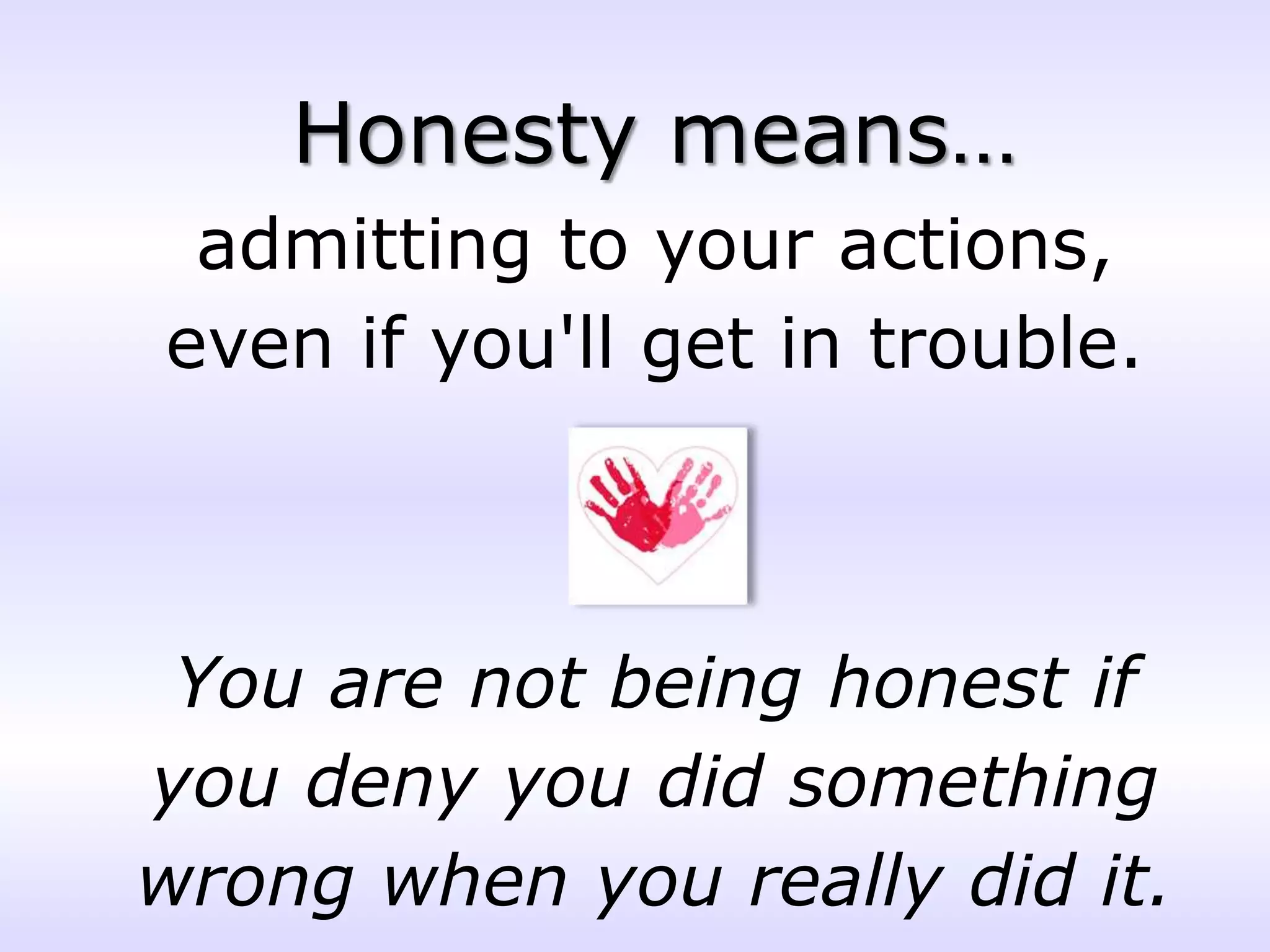 Values Assembly - Honesty | PPTX