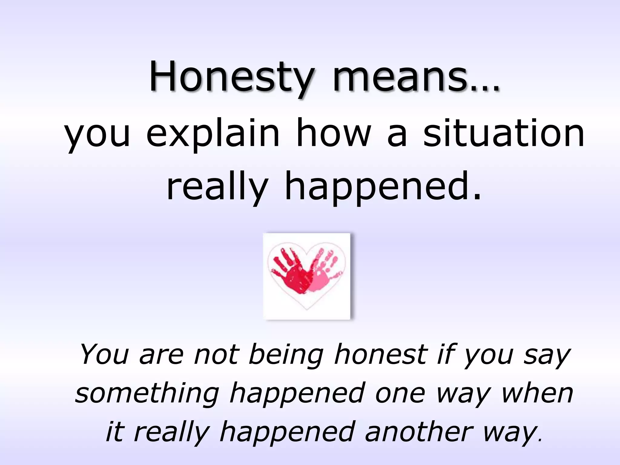 Values Assembly - Honesty | PPTX