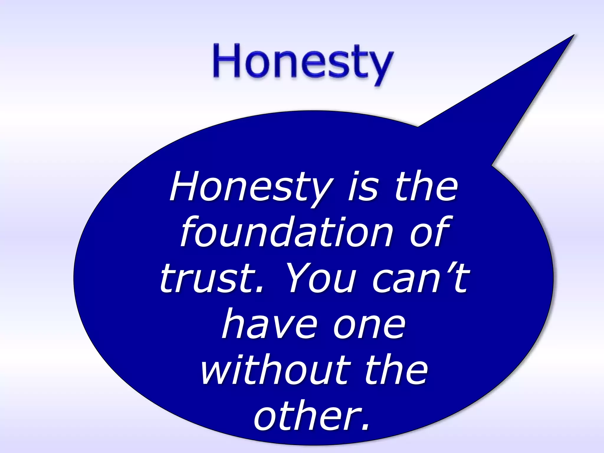 Values Assembly - Honesty | PPTX