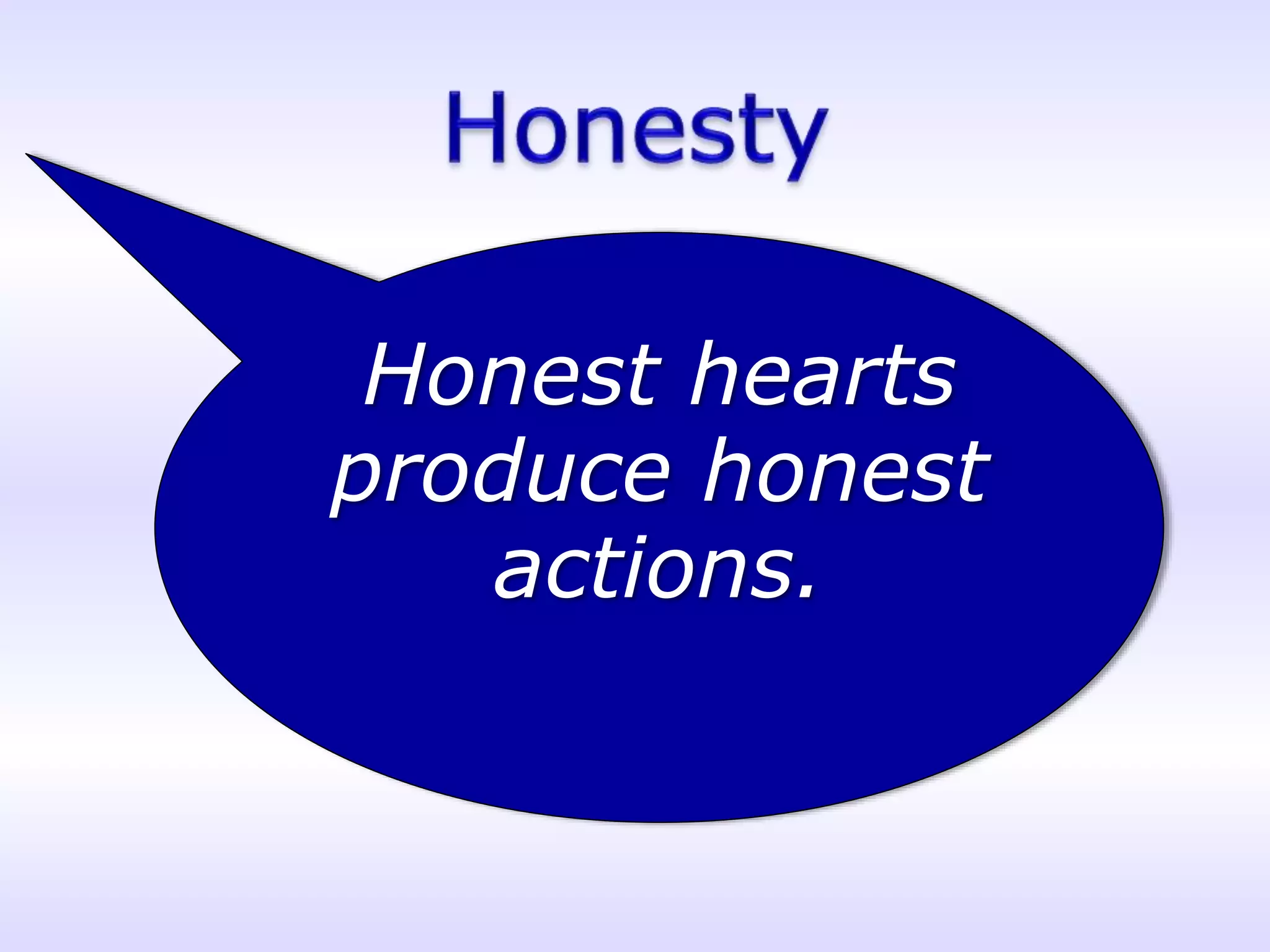 Values Assembly - Honesty | PPTX