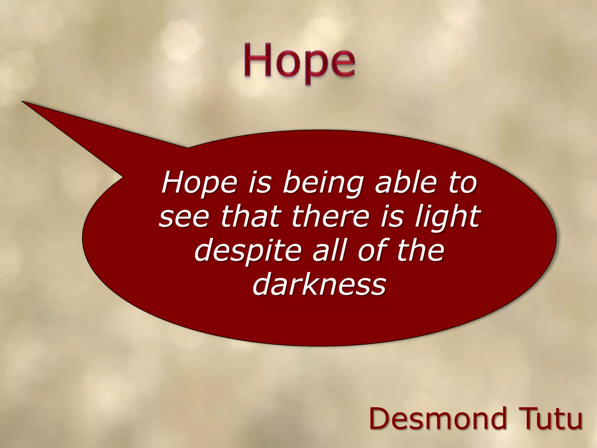 Values Assembly - Hope | PPTX