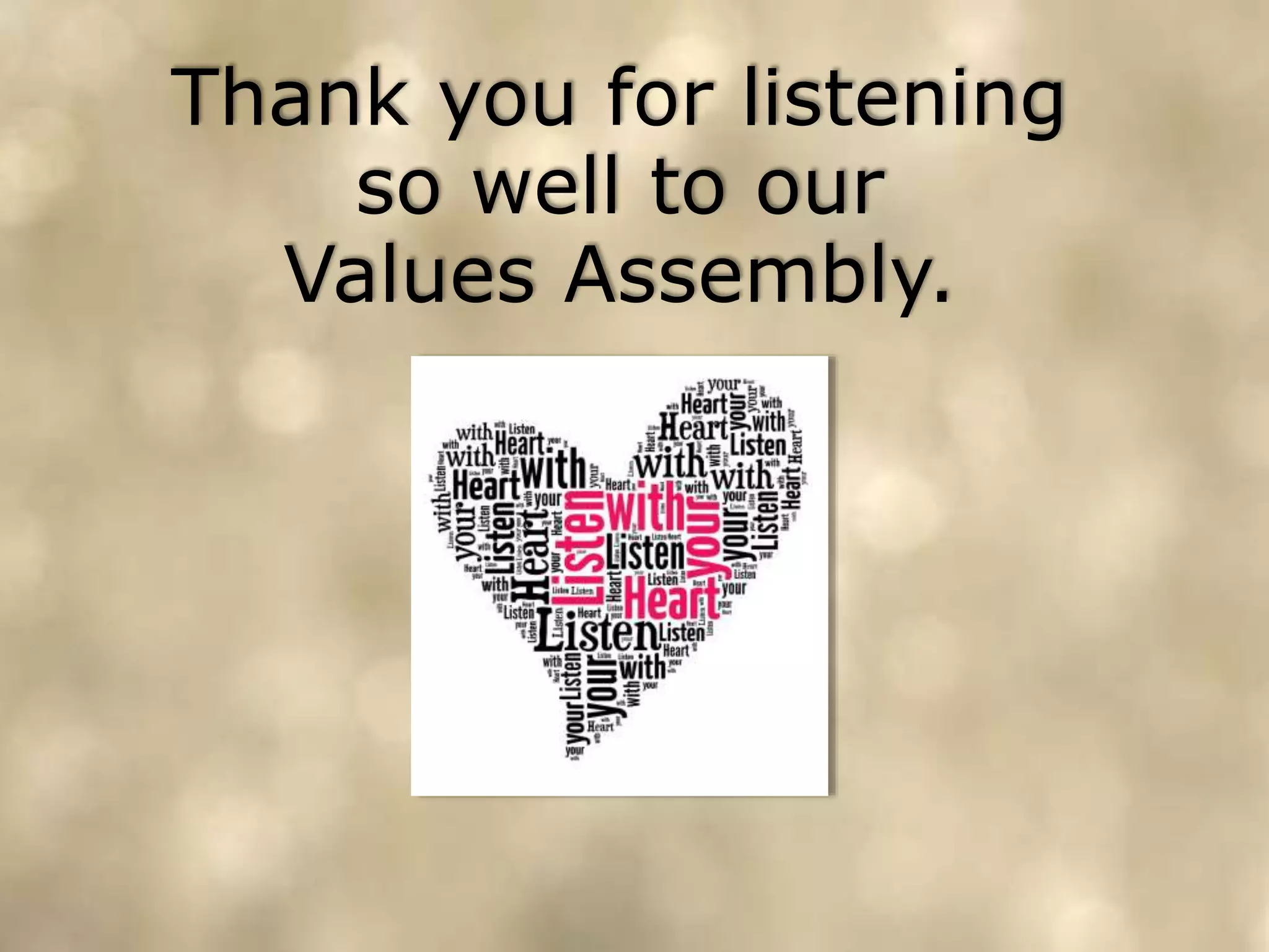 Values Assembly - Hope | PPTX