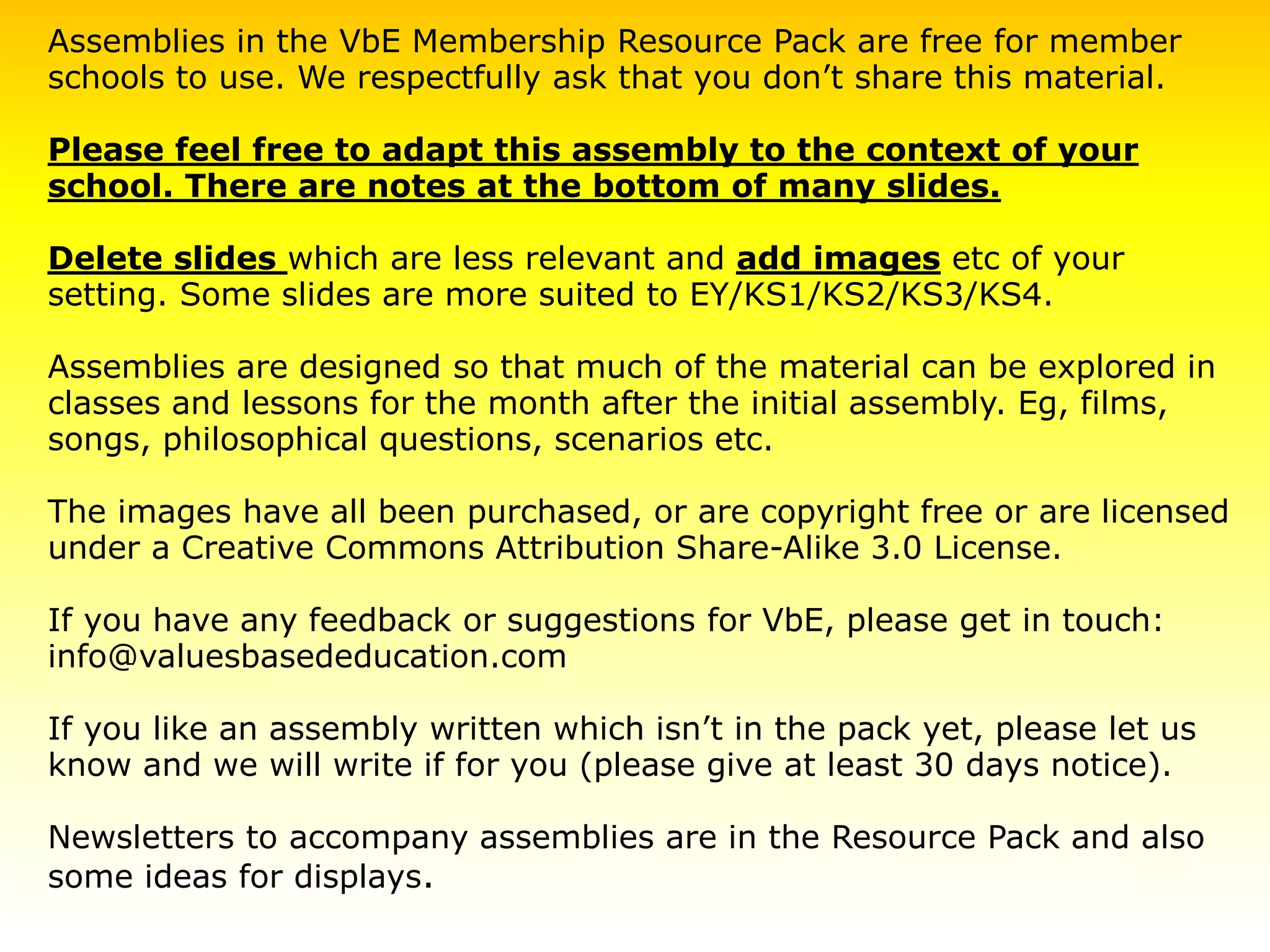 Values-Based Assembly - Independence | PPTX