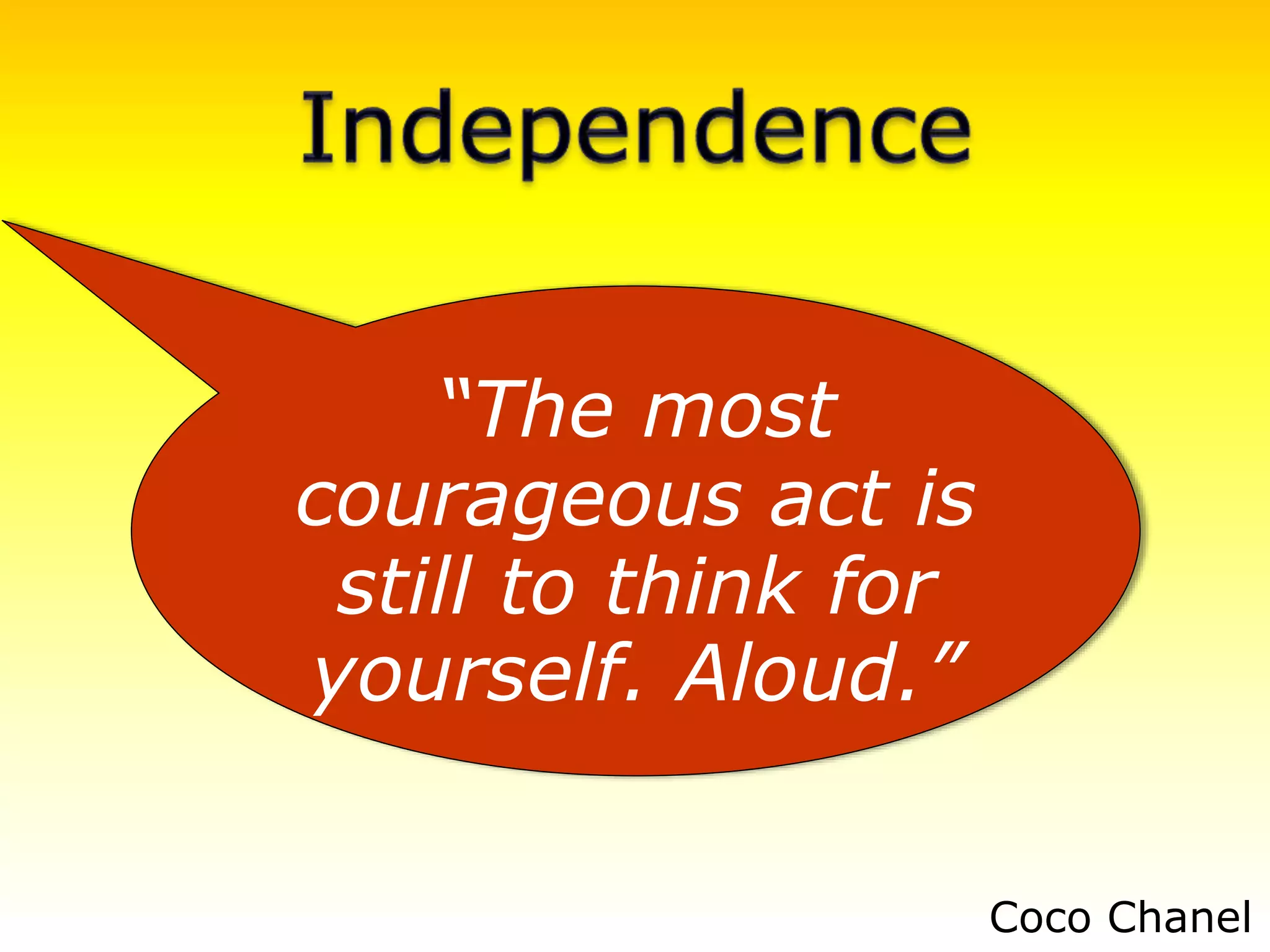 Values-Based Assembly - Independence | PPTX