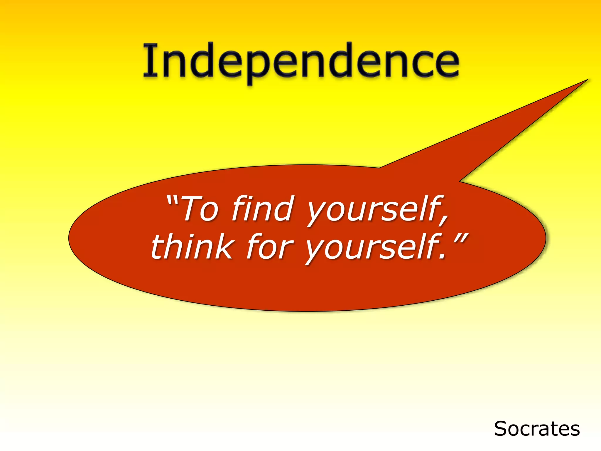 Values-Based Assembly - Independence | PPTX