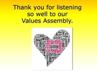 Values-Based Assembly - Independence | PPTX
