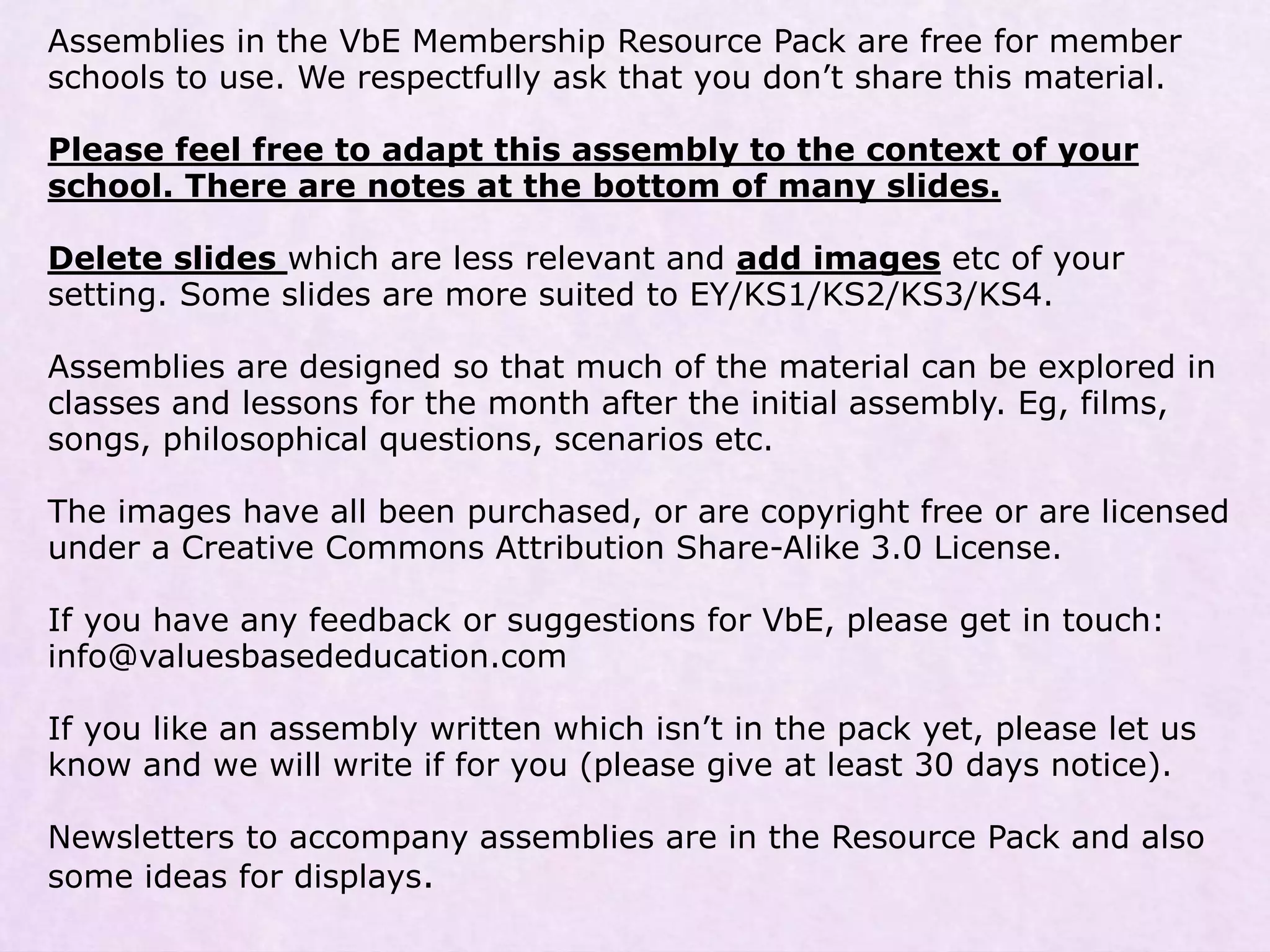 Values Assembly - Kindness | PPTX