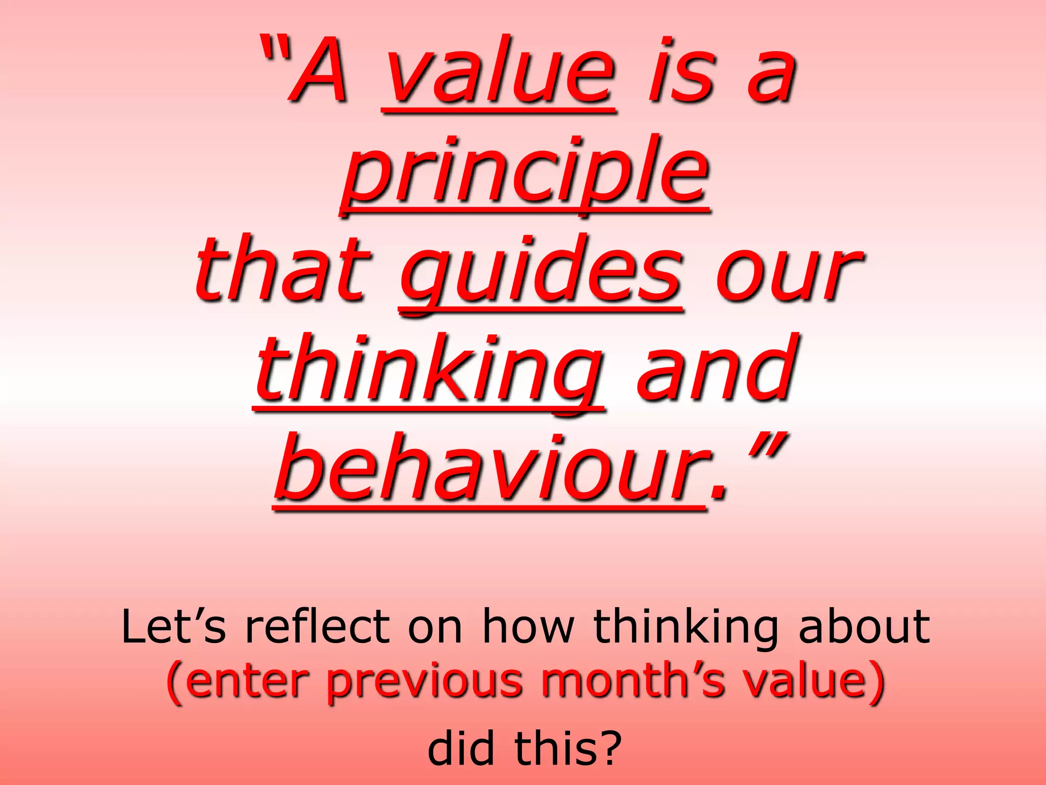 Values Assembly - Love | PPTX