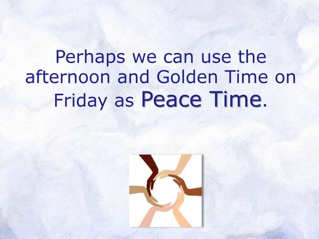 Values-based Assembly - Peace | PPT