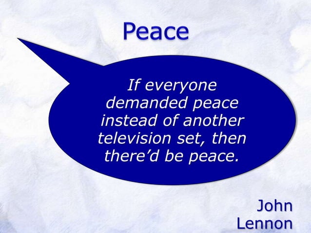 Values-based Assembly - Peace | PPT