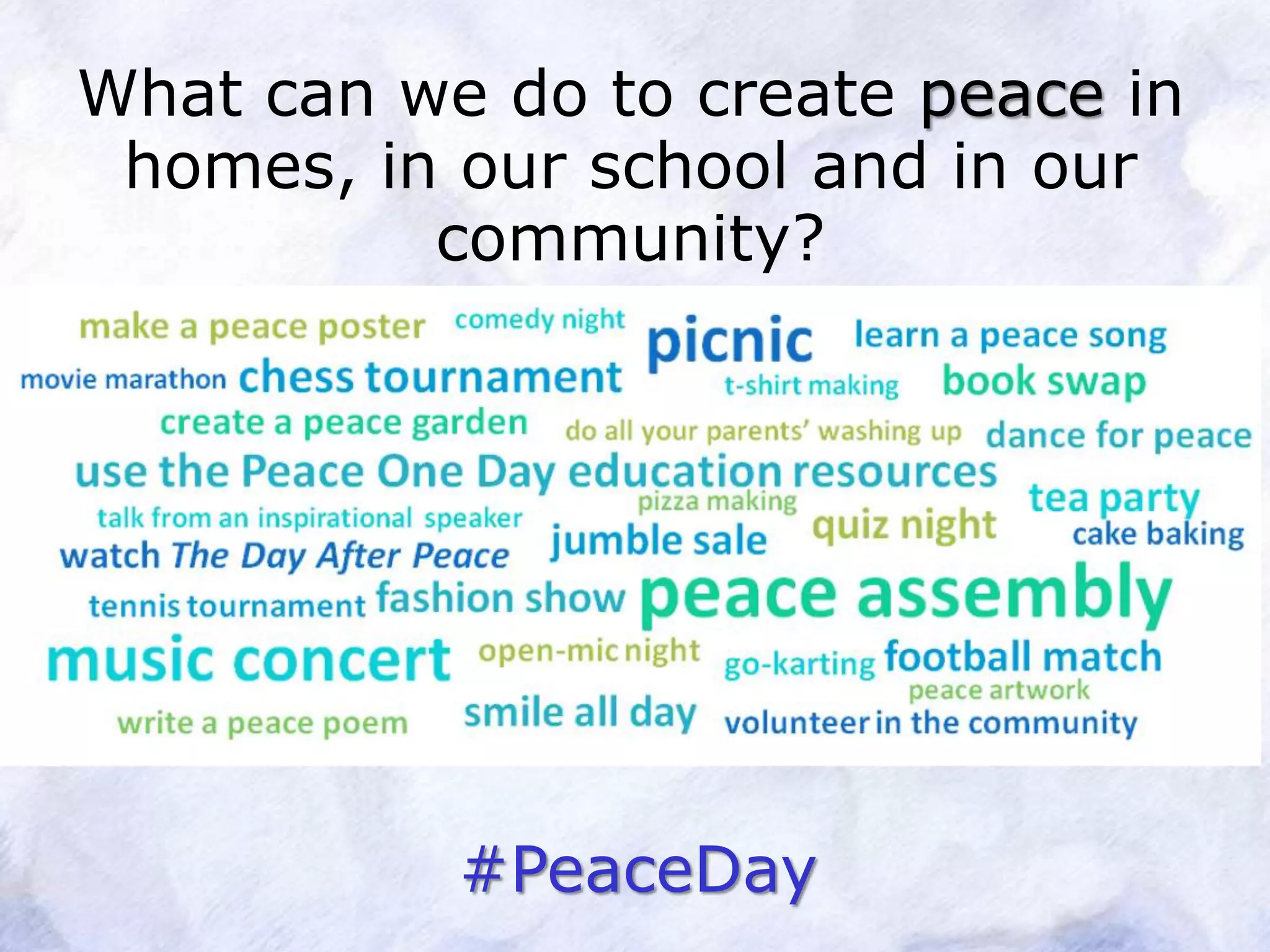 Values Assembly - Peace | PPTX