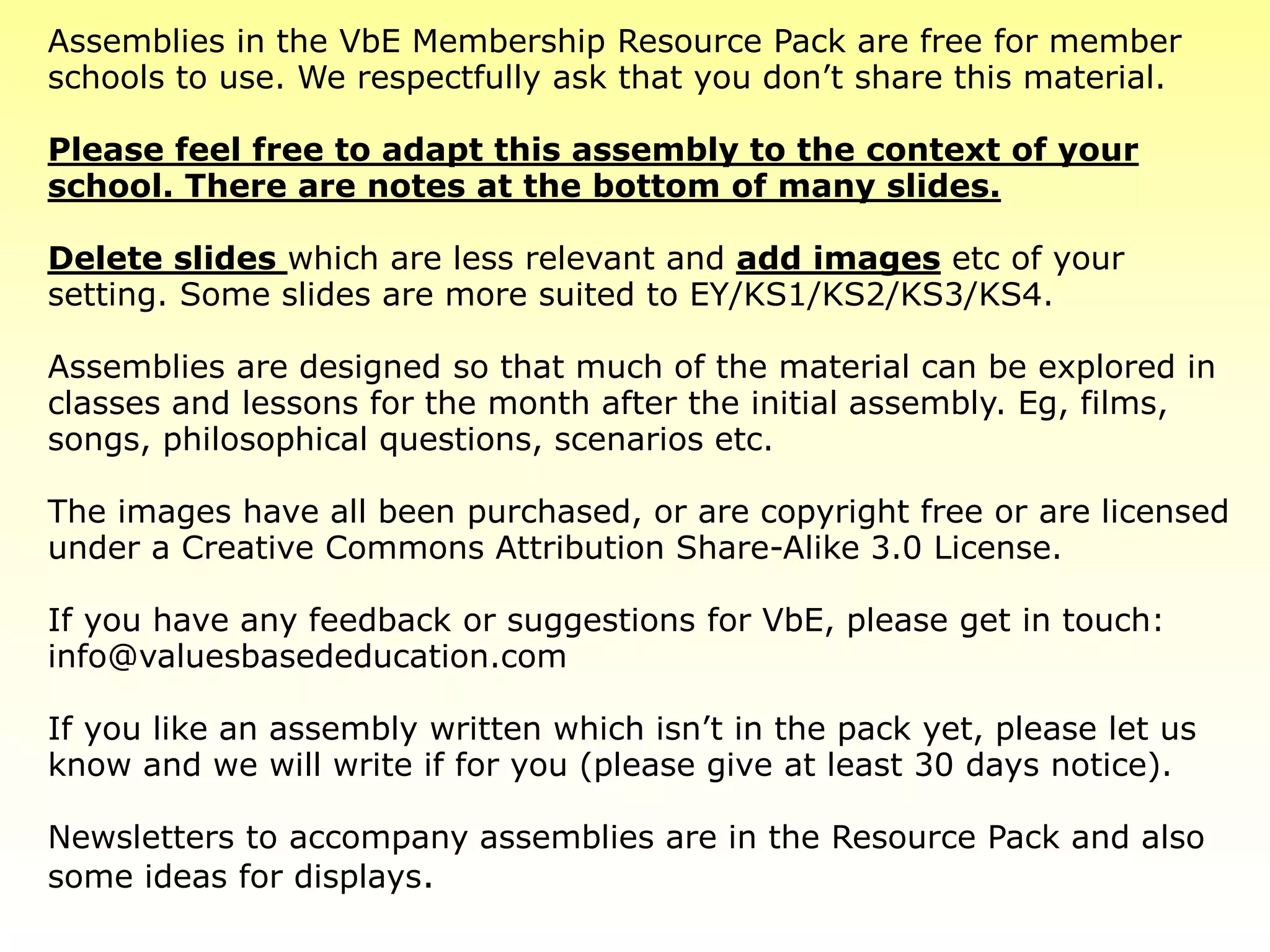 Values Assembly - Positivity | PPTX