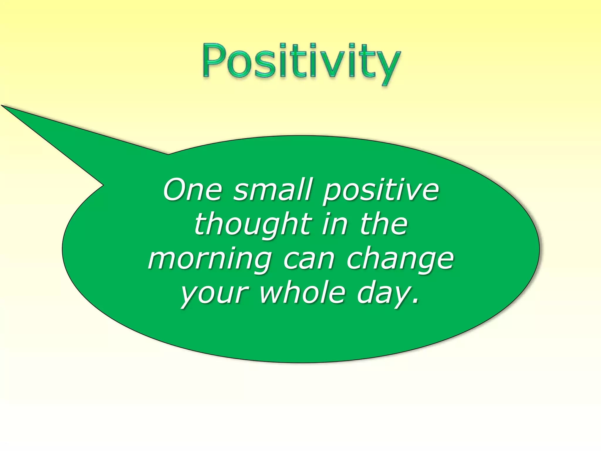 Values Assembly - Positivity | PPTX