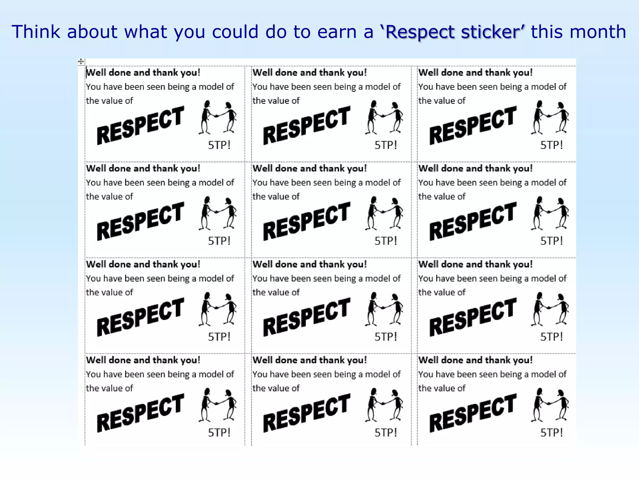 Values Assembly - Respect | PPTX