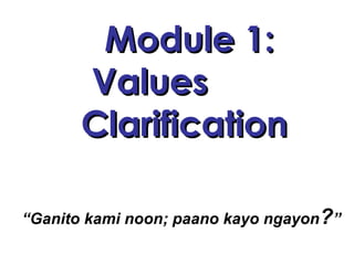 Valuesclarification | PPT